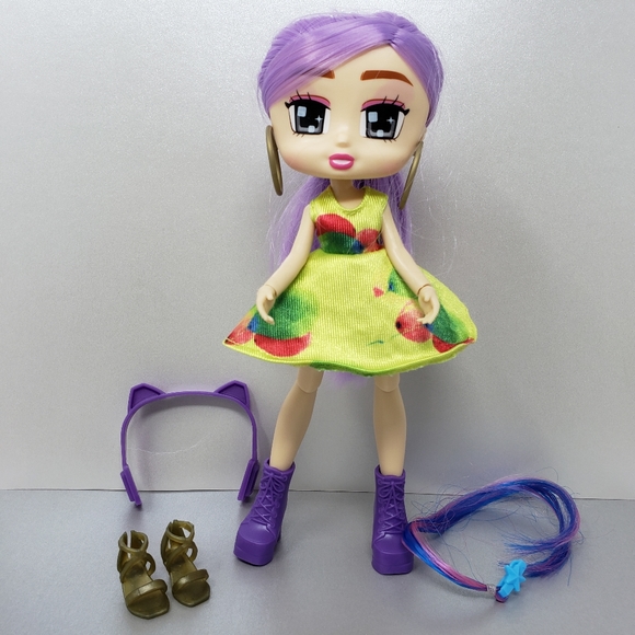 Toys | Boxy Girls Purple Hair Shoes Extension | Poshmark